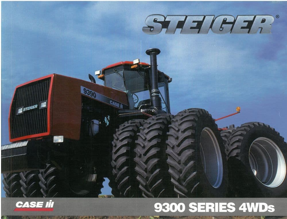 Case IH Steiger Tractor 9300 Series Quadtrac Brochure - 9310 9330 9350 ...