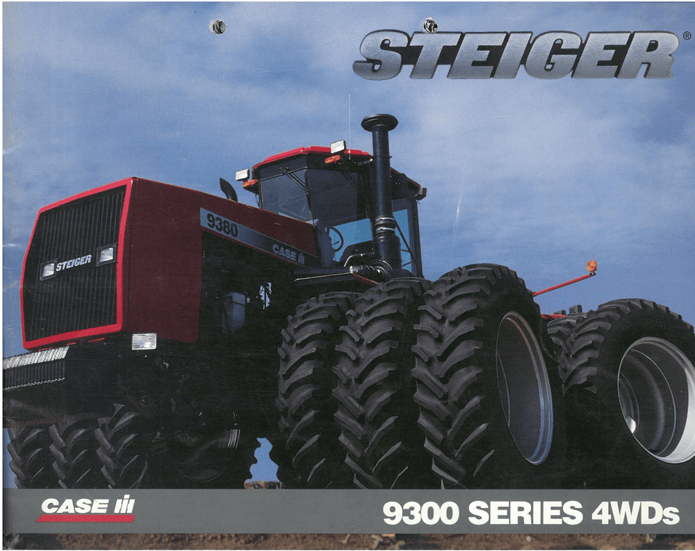 Case IH Steiger Tractor 9300 Series Quadtrac Brochure - 9310 9330 9350 ...
