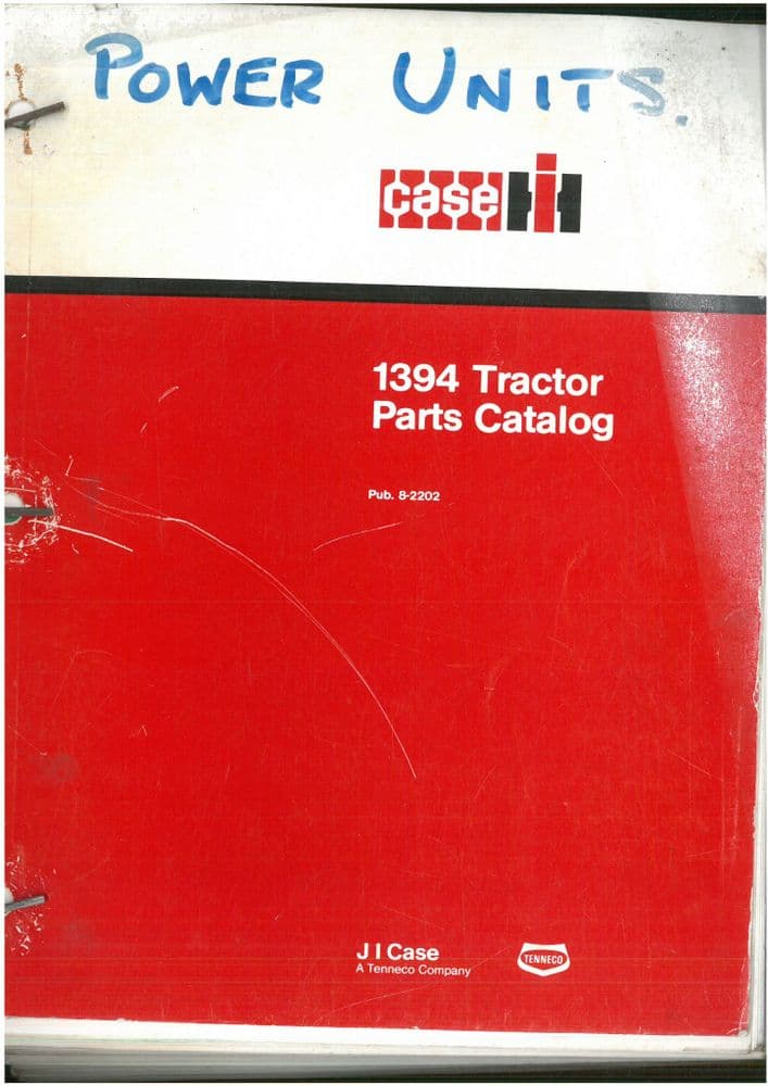 Case IH Tractor 1394 Parts Manual - ORIGINAL