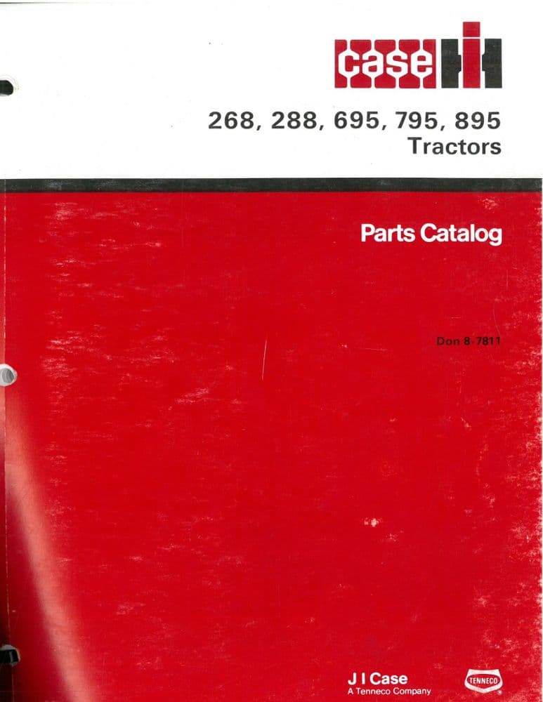 Case IH Tractor 268 288 695 795 895 Parts Manual - ORIGINAL MANUAL