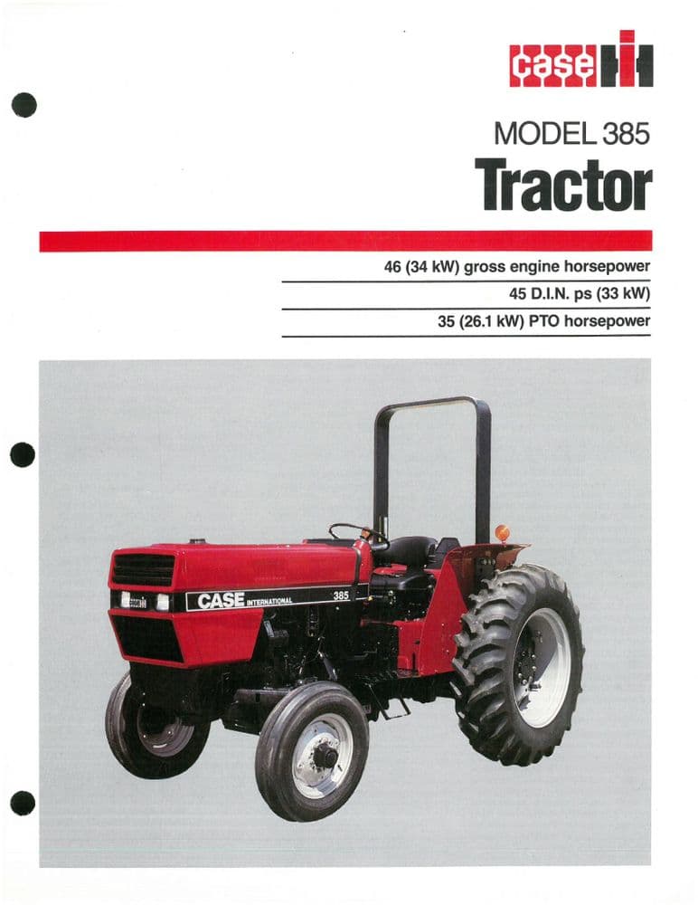 Case IH Tractor 385 Brochure