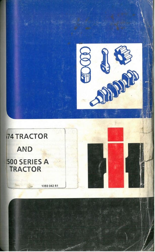 Case IH Tractor 574 & 2500 Series A Workshop Service Manual