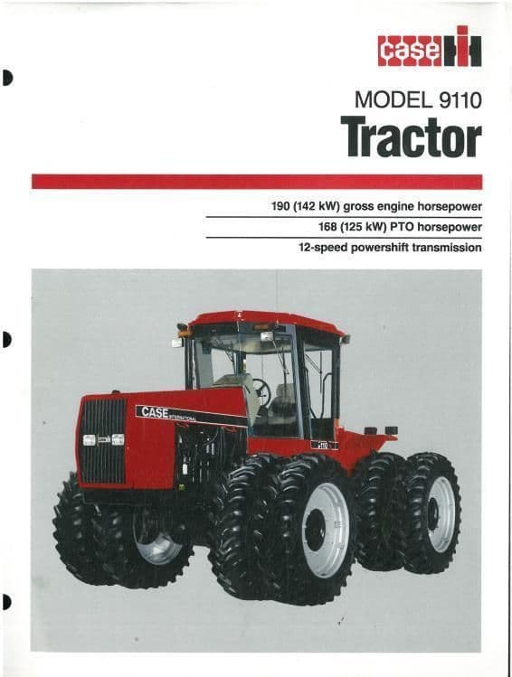 Case IH Tractor 9110 Brochure