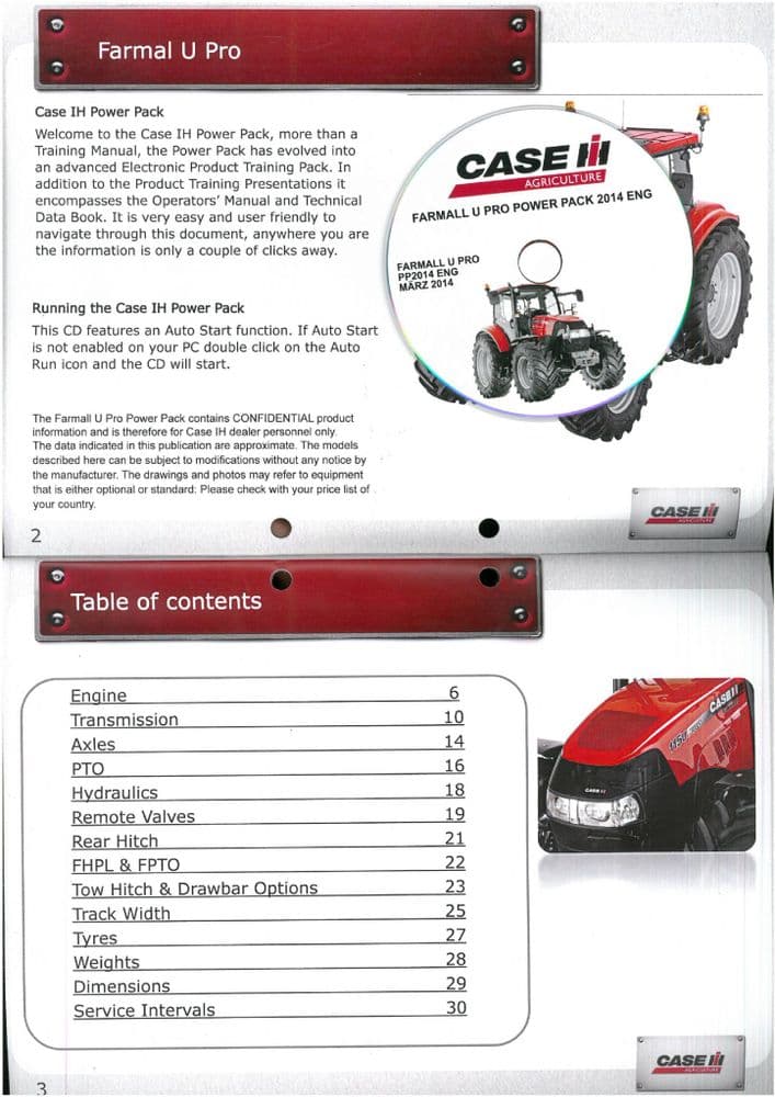 Case IH Tractor Farmall U Pro 95 105 115 Power Pack Brochure ...