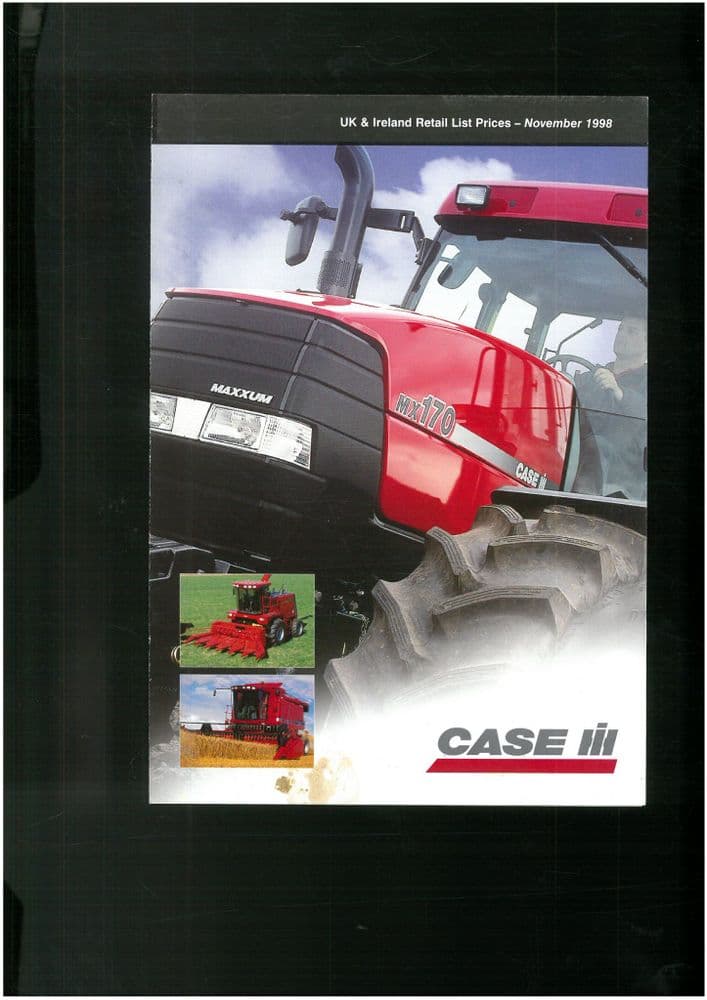 Case IH Tractor - Price List November 1998
