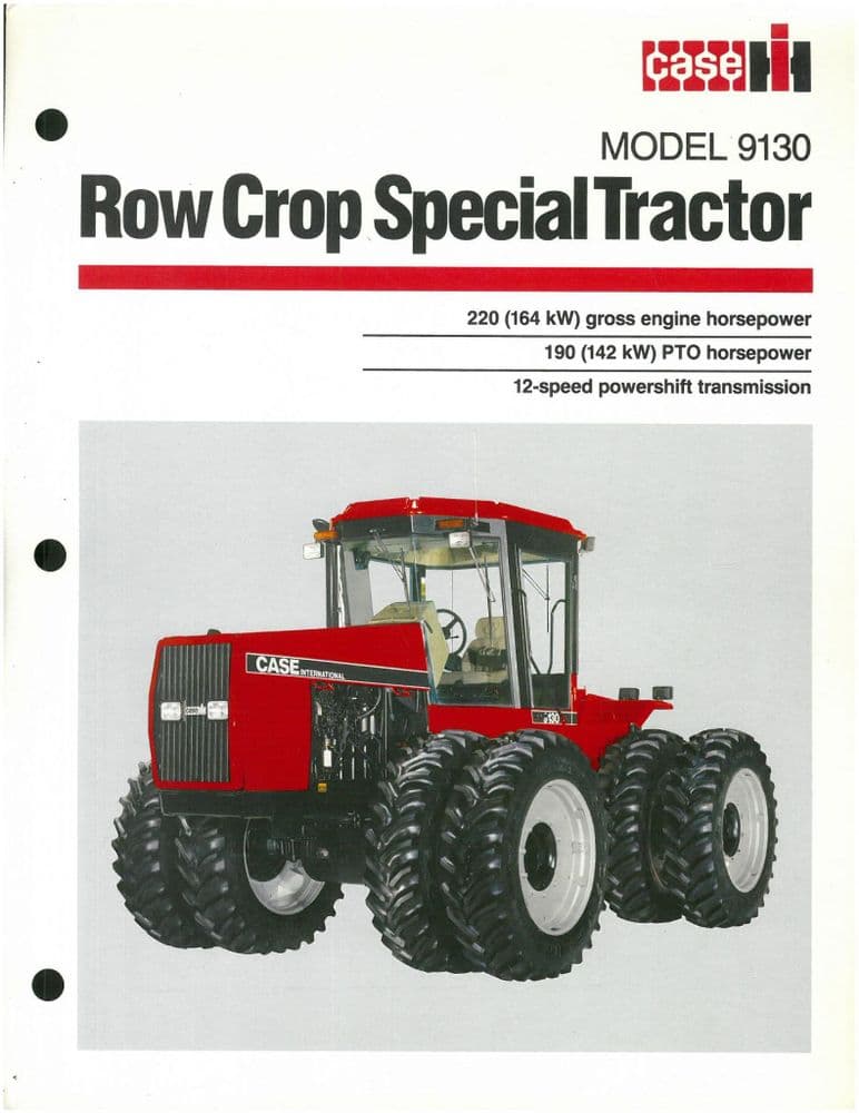 Case IH Tractor Row Crop Special 9130 Brochure