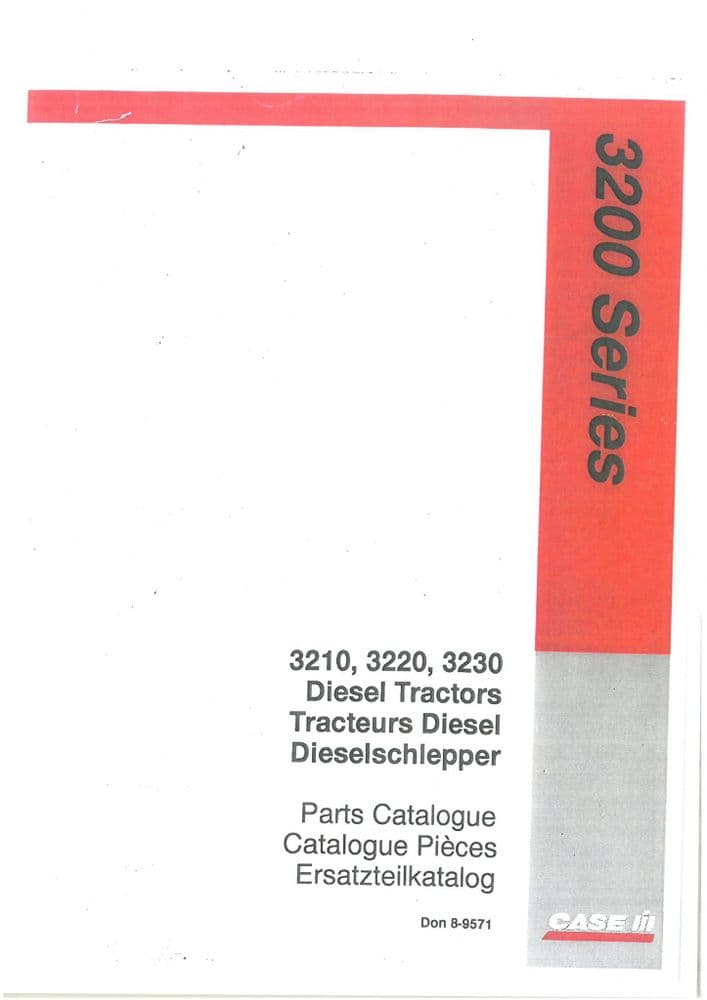 Case IH Tractor3210 3220 3230 Parts Manual - ORIGINAL