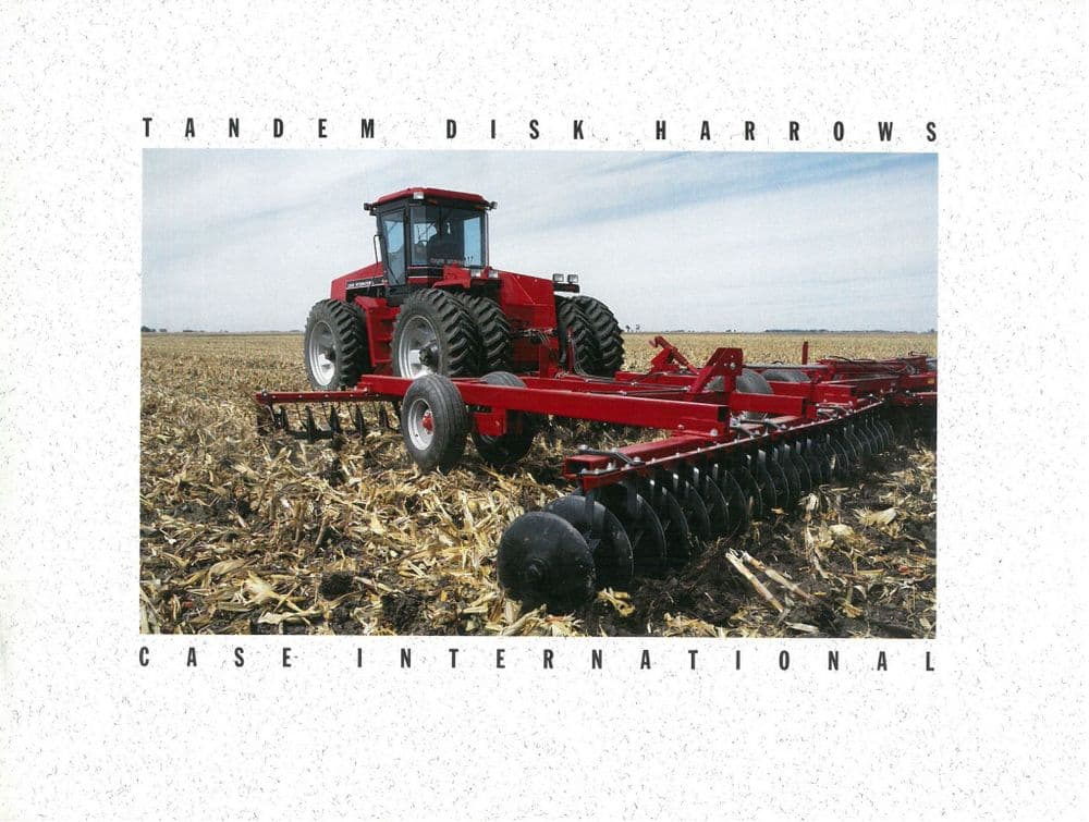 Case International Tandem Disk Harrows 485 501 596 3800 3900 Brochure