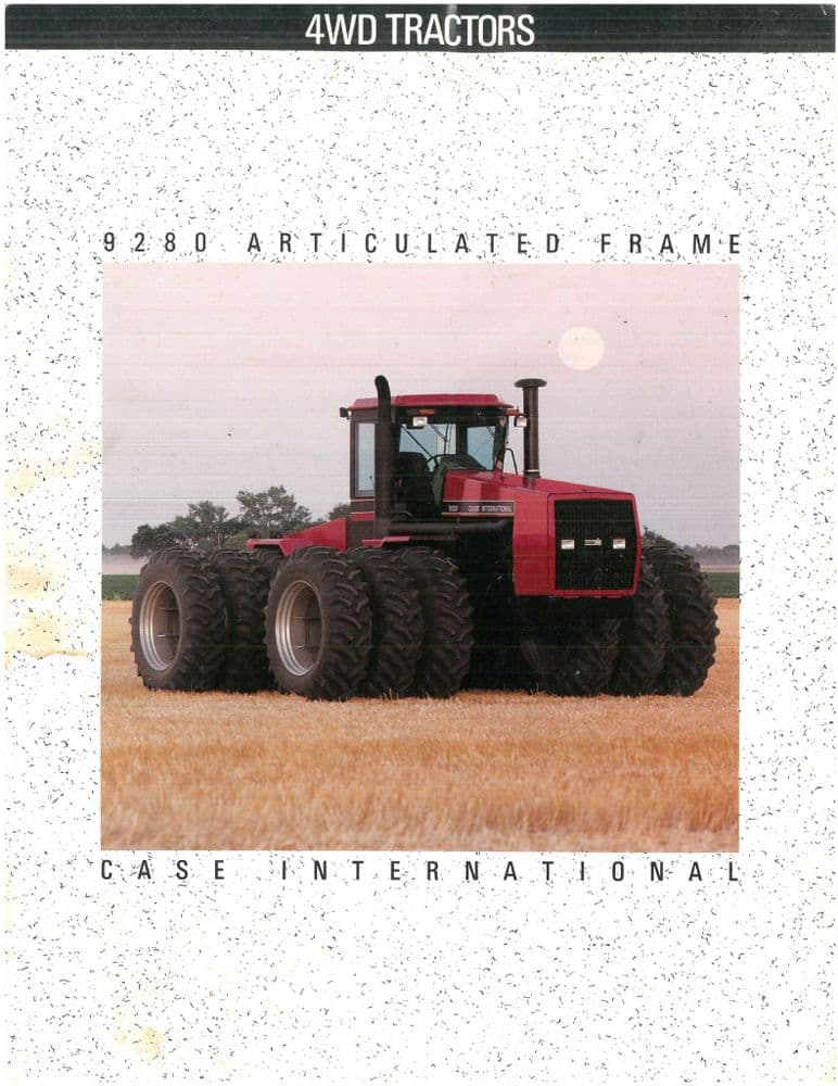 Case International Tractor 9280 Articulated Frame Brochure