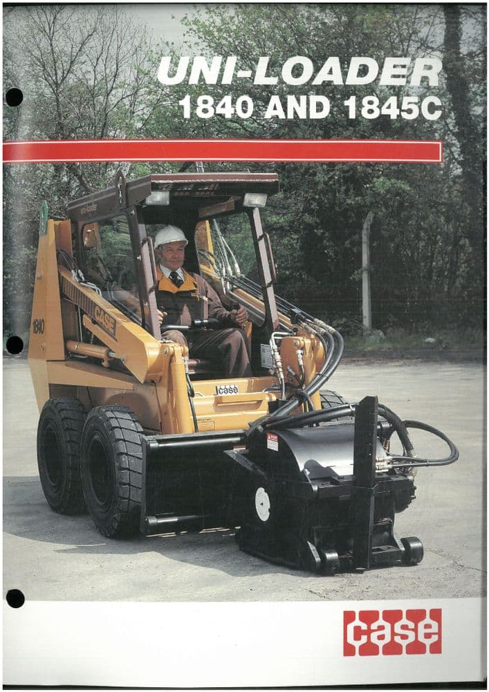Case Tractor Uni-Loader 1840 And 1845C Brochure