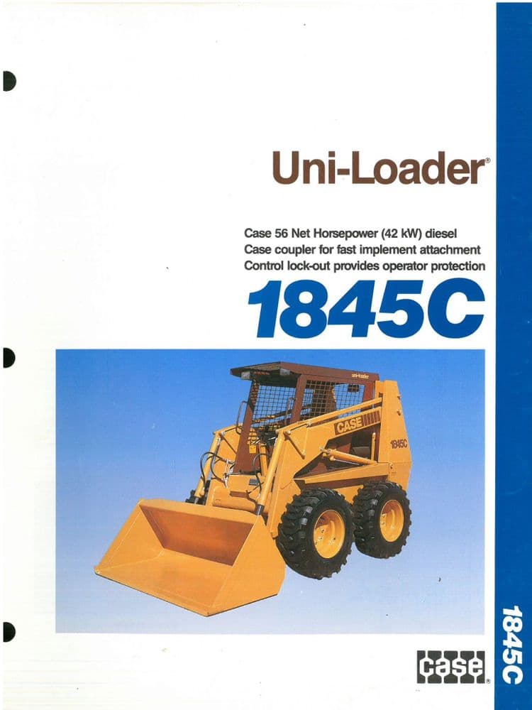 Case Tractor Uni-Loader 1845C Brochure