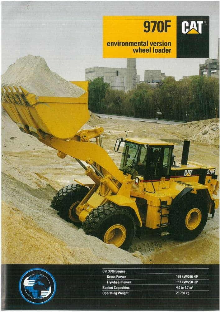 CAT Caterpillar 970F Enviromental Version Wheel Loader Brochure