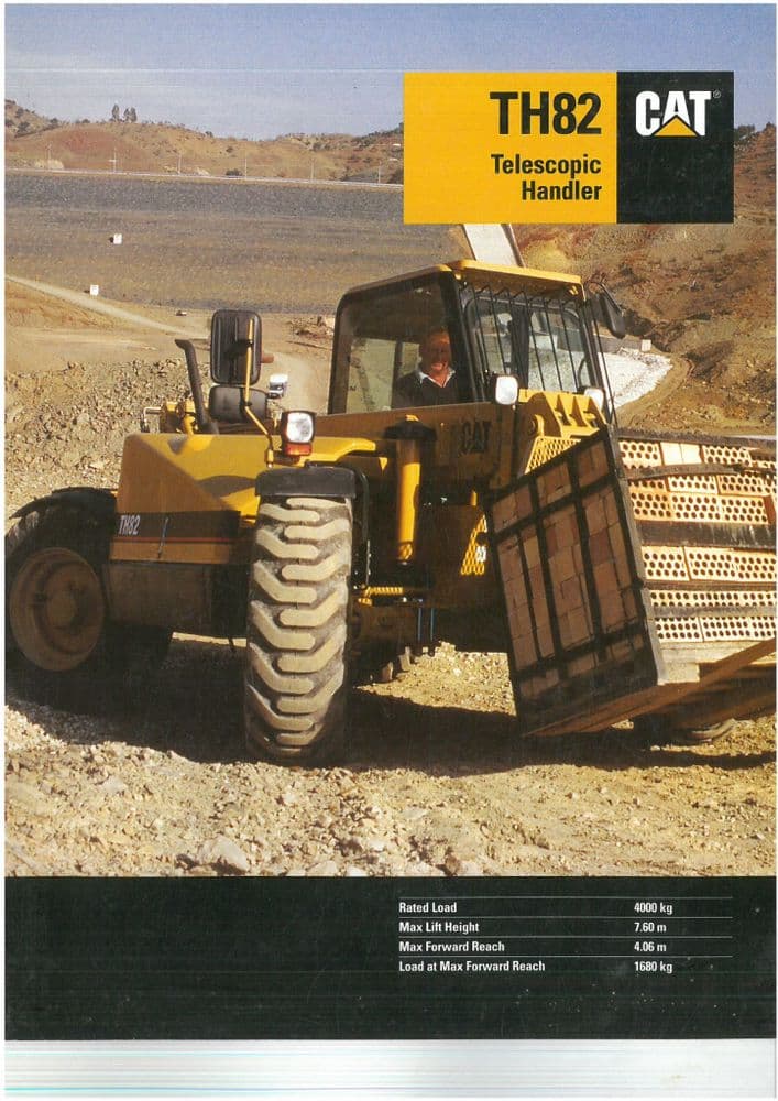 CAT CATERPILLAR TELESCOPIC HANDLER TH82 BROCHURE