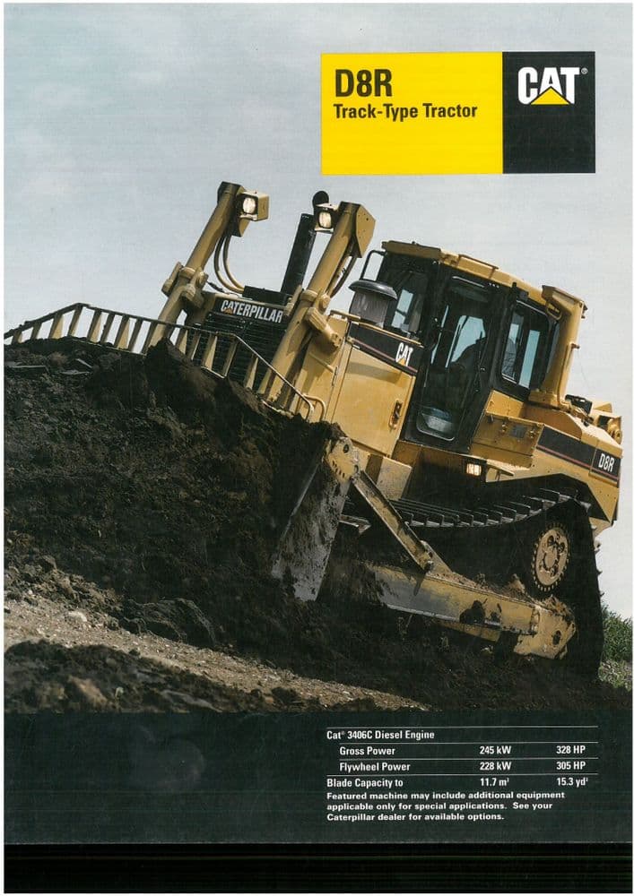 Cat Caterpillar Track-Type Tractor D8R Brochure