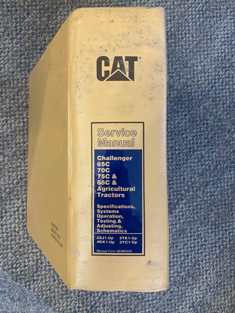 CAT Caterpillar Tractor Challenger 65C 70C 75C 85C Workshop & Operators ...