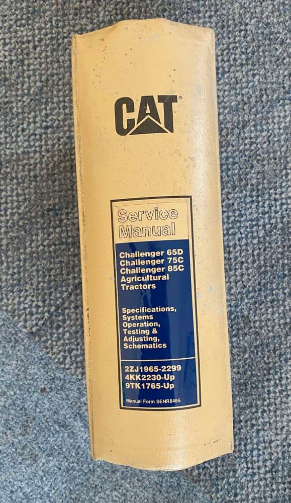 CAT Caterpillar Tractor Challenger 65D 75C 85C Workshop Manual