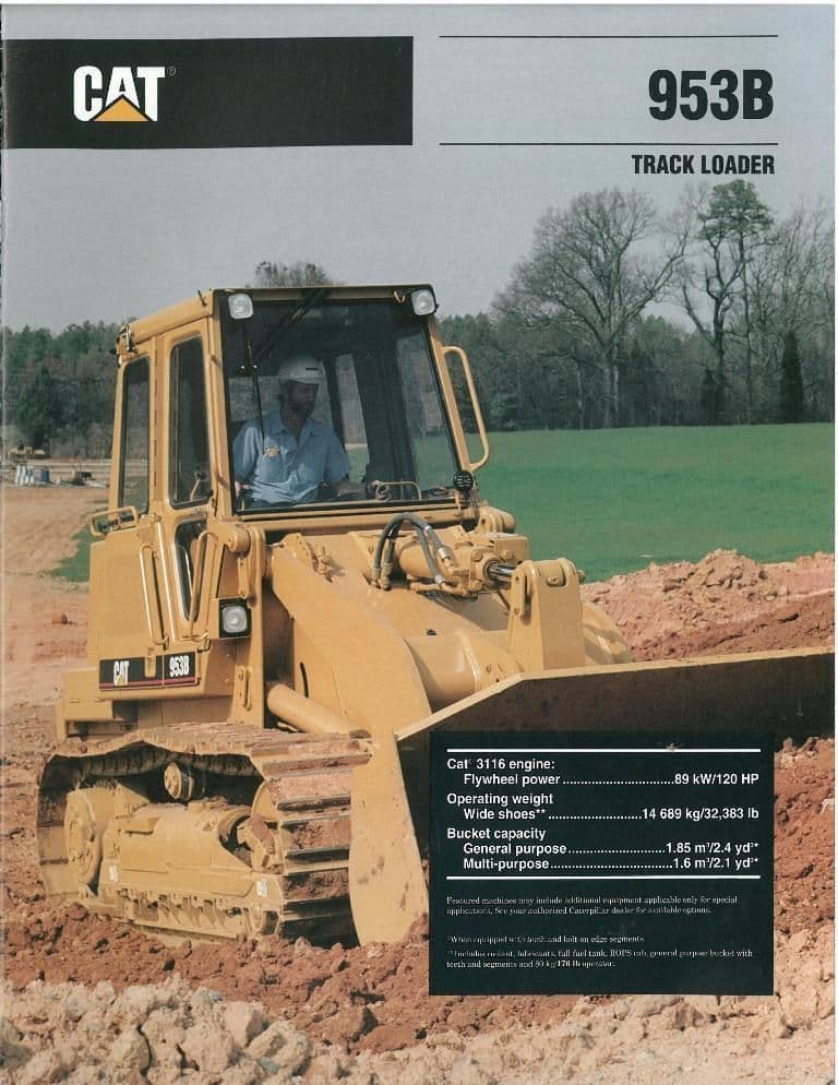 Caterpillar CAT Track Loader 953B Brochure