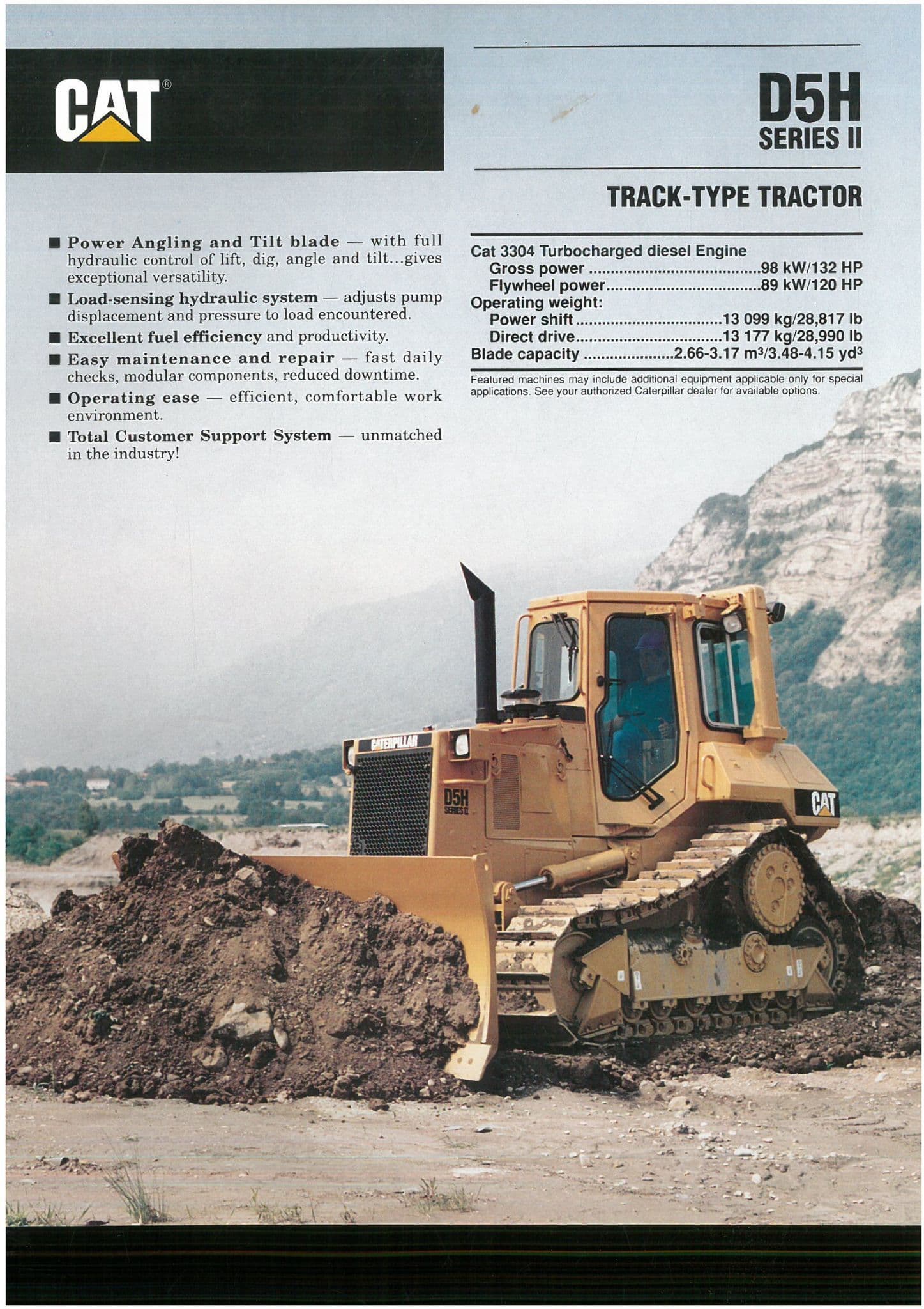 Caterpillar CAT Track-Type Tractor D5H Series2 Brochure