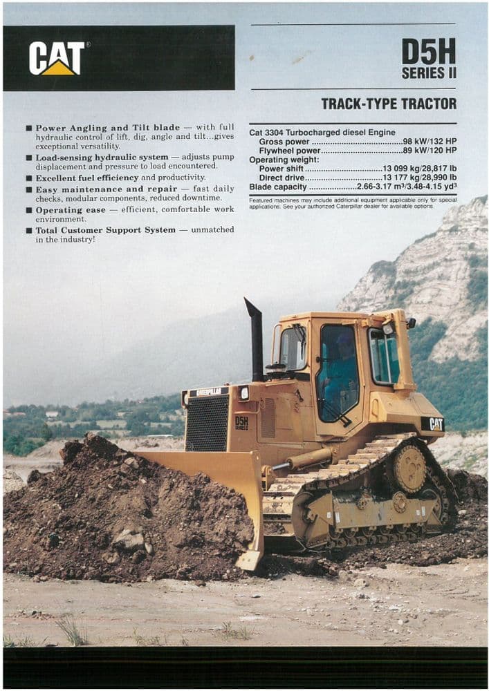Caterpillar CAT Track-Type Tractor D5H Series2 Brochure