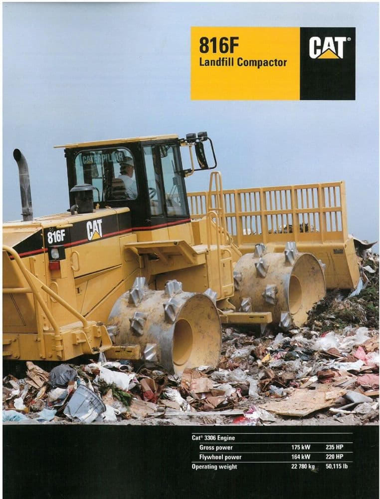 Caterpillar Landfill Compactor 816F Brochure