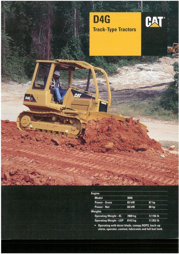 Caterpillar Track-Type Tractor D4G Brochure