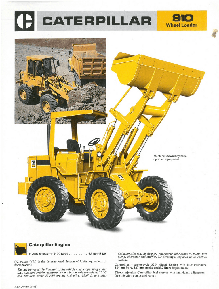 Caterpillar Wheel Loader 910 Brochure