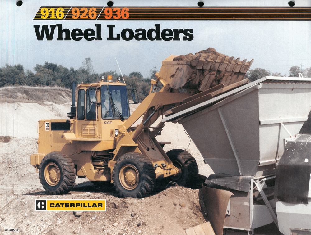 Caterpillar Wheel Loader 916 926 936 Brochure