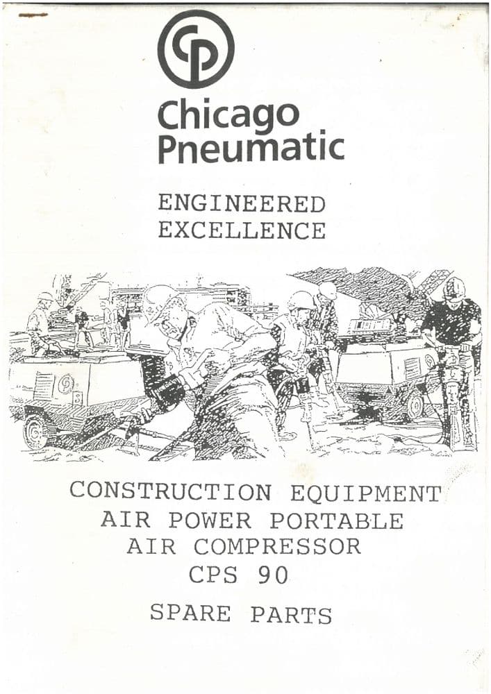 Chicago Pneumatic Portable Air Compressor CPS90 Parts Manual