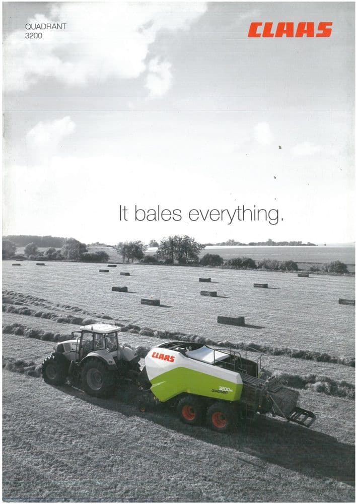 Claas Baler Quadrant 3200 It bales everything Brochure