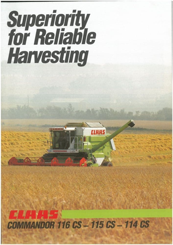 Claas Combine Commandor 116CS 115CS 114CS Brochure