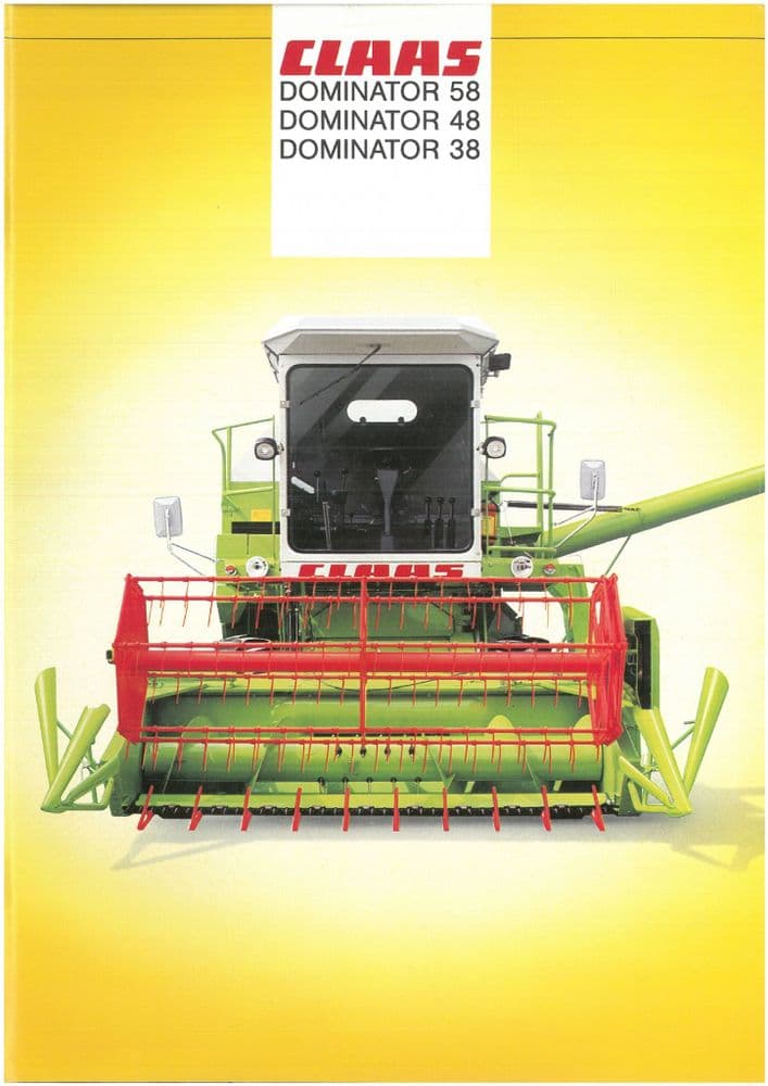 Claas Combine Dominator 38 48 & 58 Brochure