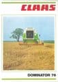 Claas Combine Dominator 76 Brochure