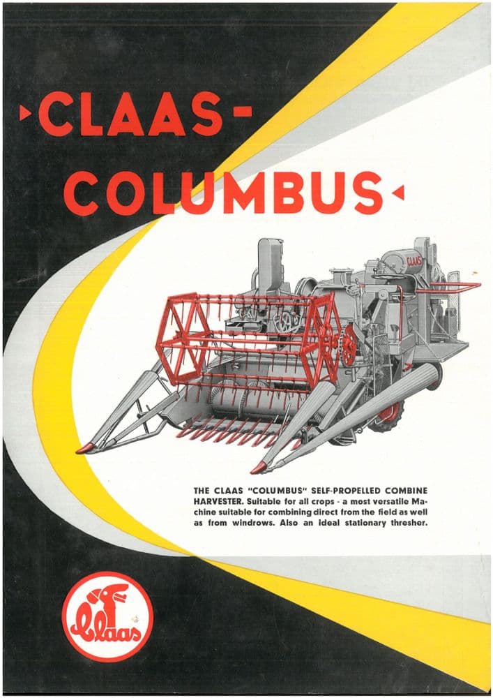 Claas Combine Harvester Columbus Brochure