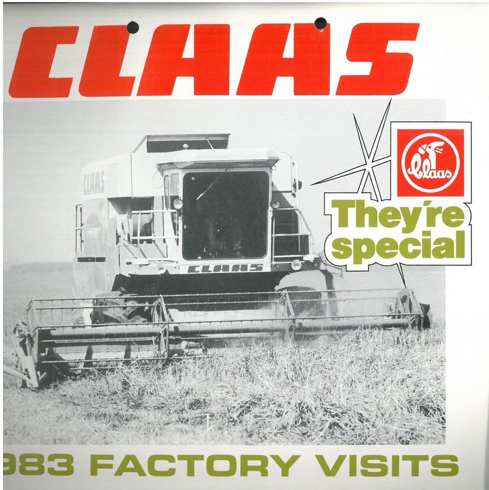 Claas Combine "They re Special" 1983 Factory Visits Brochure