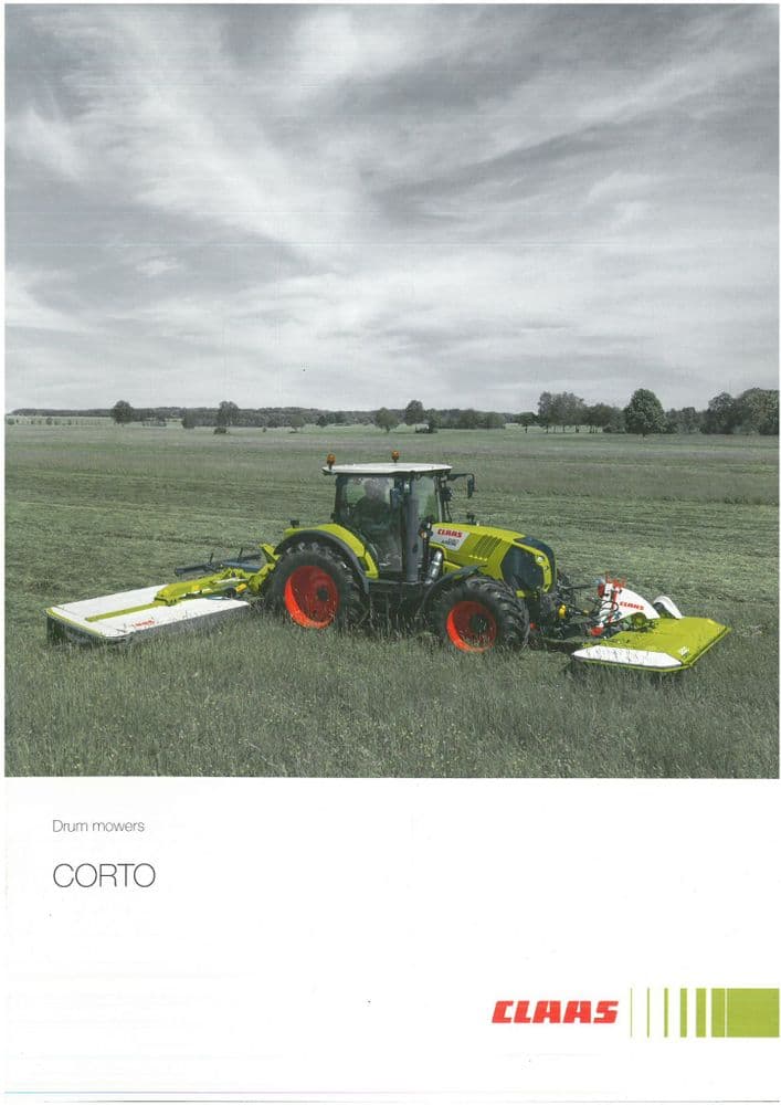 Claas Corto Range Drum Mowers Brochure