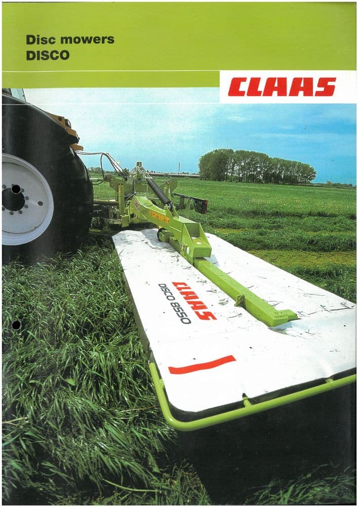 Claas Disc Mowers Disco Brochure