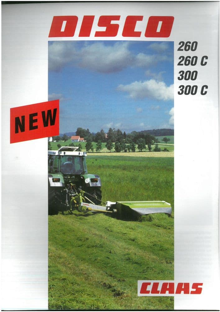 Claas Disco 260 260C 300 300C Brochure