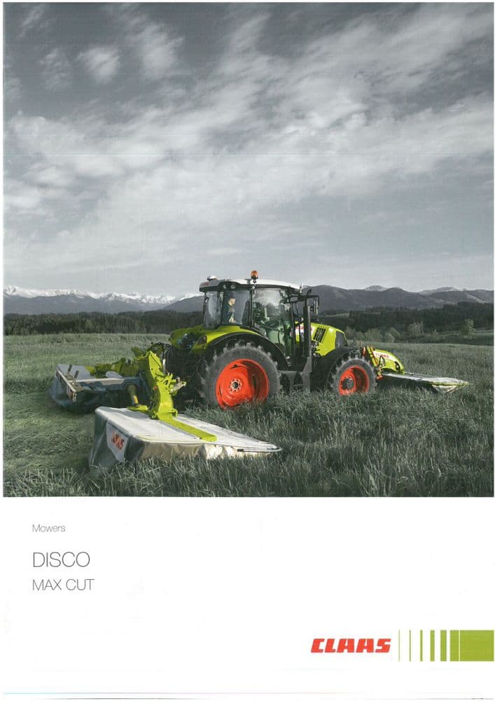 Claas Disco Disc Mower Max Cut Brochure