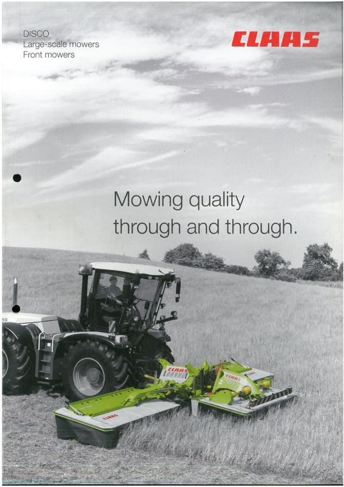 Claas Disco Large-Scale Mowers Front Mowers Mowing Quality Through And ...