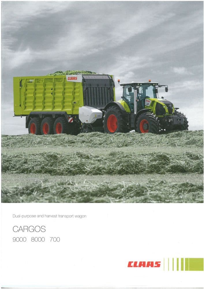 Claas Dual-Purpose & Harvest Transport Wagon Cargos 9000 8000 700 Brochure