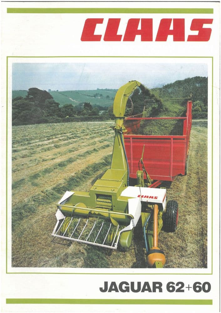 Claas Forage Harvester - Jaguar 60 & 62 Brochure - Forager
