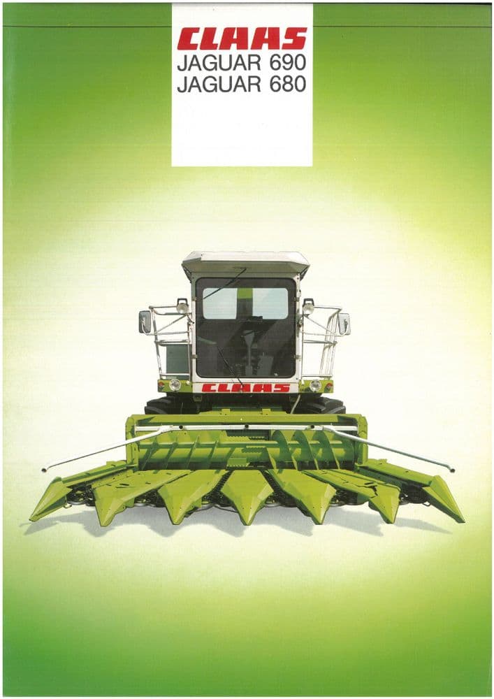 Claas Forage Harvester Jaguar 680 690 Brochure - Forager
