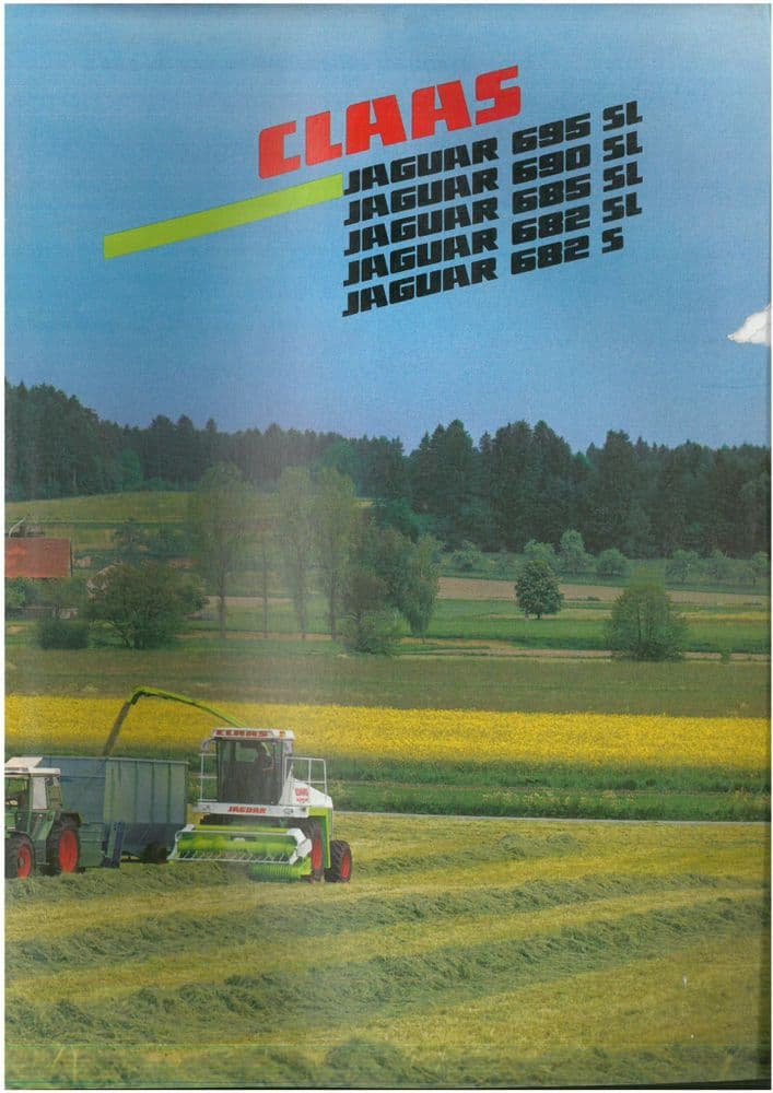Claas Forage Harvester Jaguar 695SL 690SL 685SL 682SL 682S Brochure ...