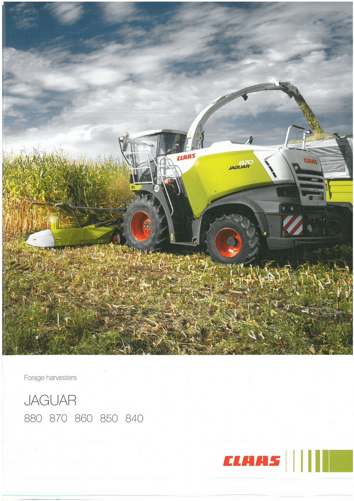 Claas Forager Jaguar 840 850 860 870 880 Brochure