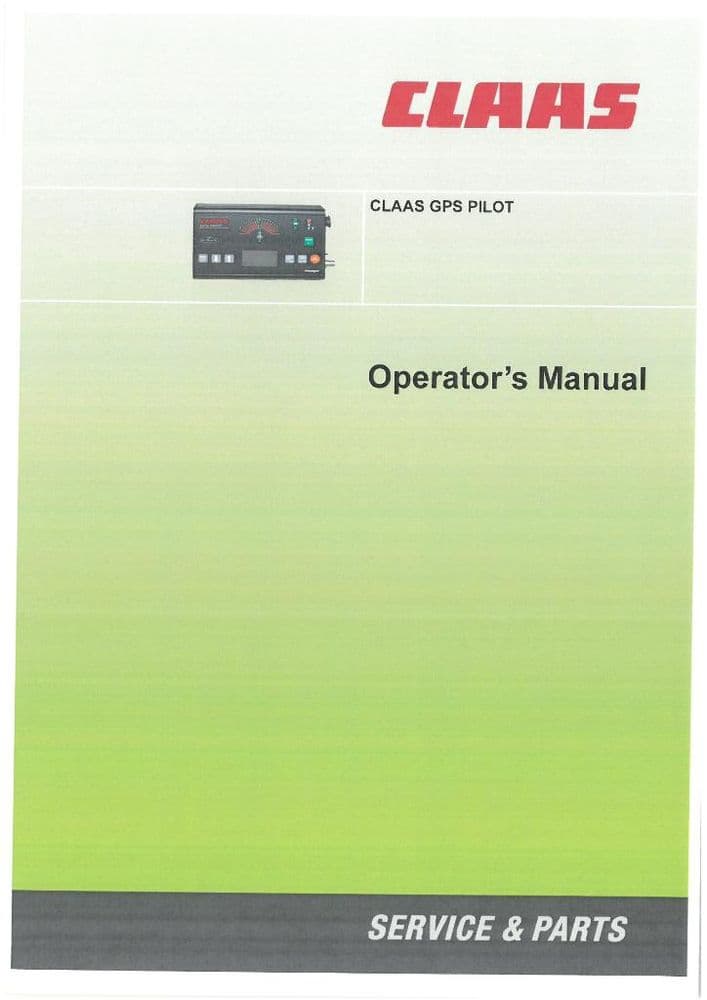 Claas GPS Terminal Operators Manual