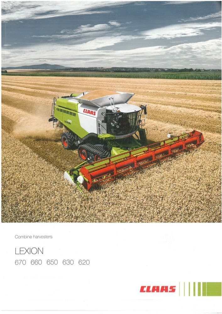Claas Lexion Combine Harvester - 620 630 650 660 670 Brochure