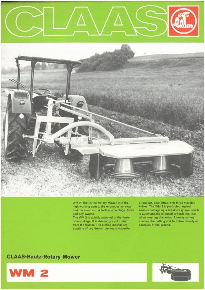 Claas Mower WM2 Brochure