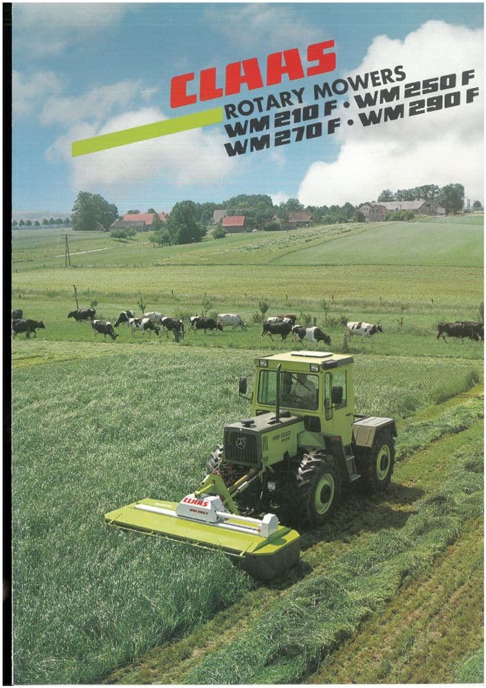 Claas Mower WM210F WM250F WM270F WM290F Brochure