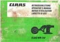 Claas Mower WM250 Operators Manual - WM 250