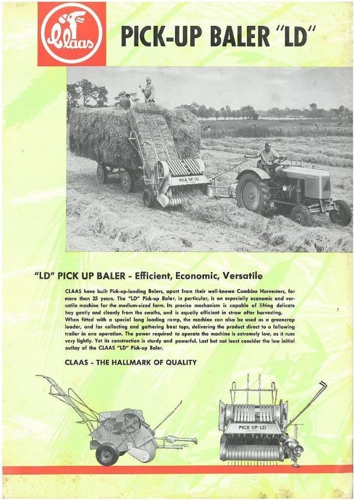 Claas Pick-Up Baler LD Brochure